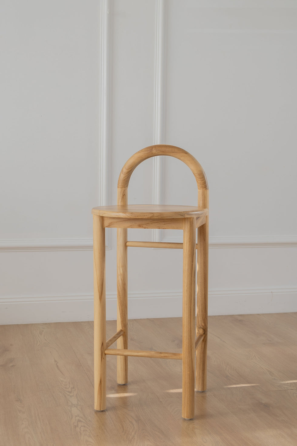 The Archie Counter Stool - Teak Wood – P&R Styling