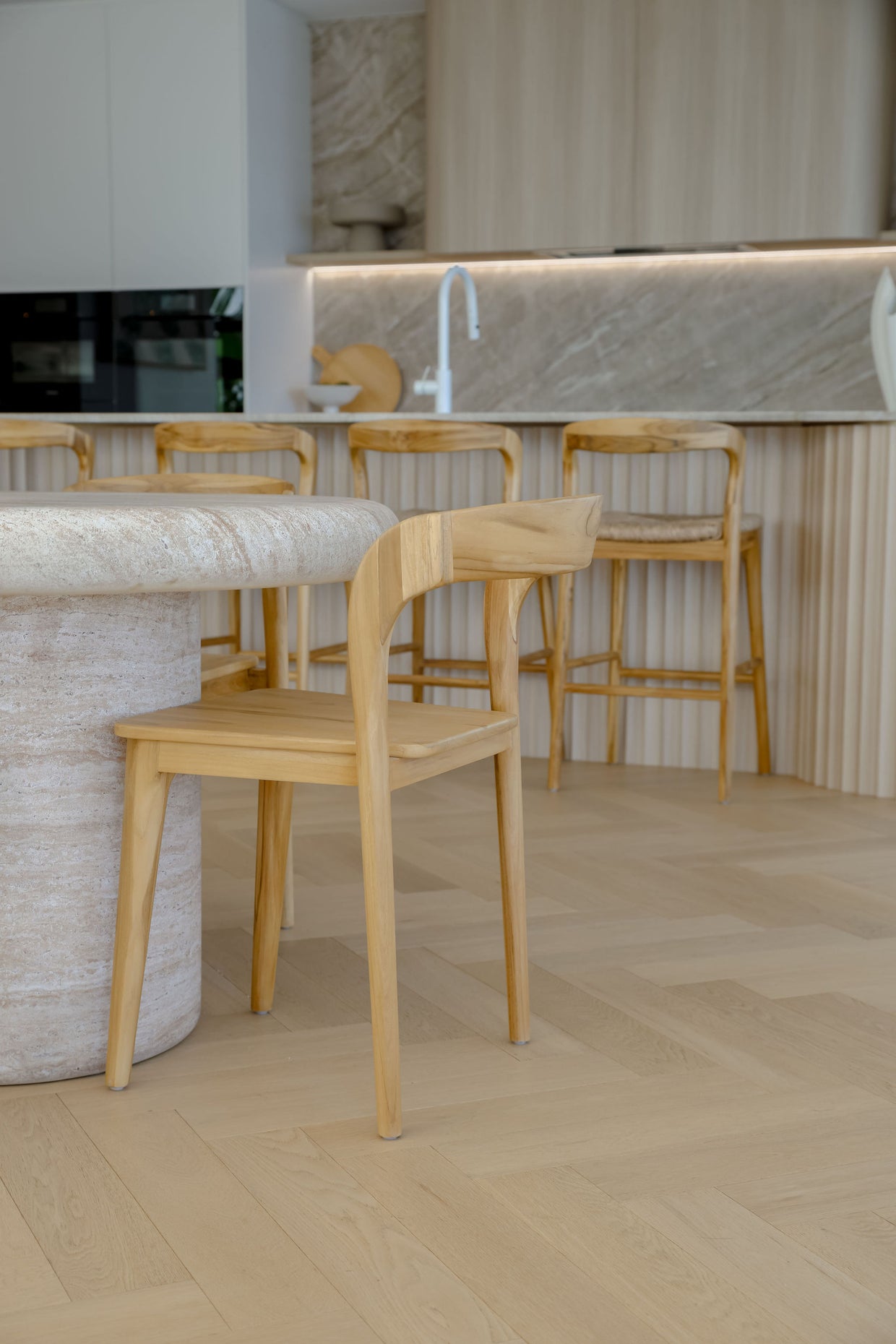 Byron Dining Chair - Teak wood Pre-order arriving April – P&R Styling