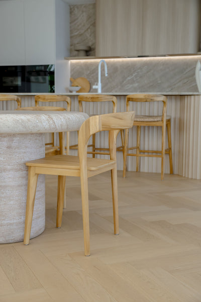 Byron Dining Chair - Teak wood Pre-order arriving April – P&R Styling