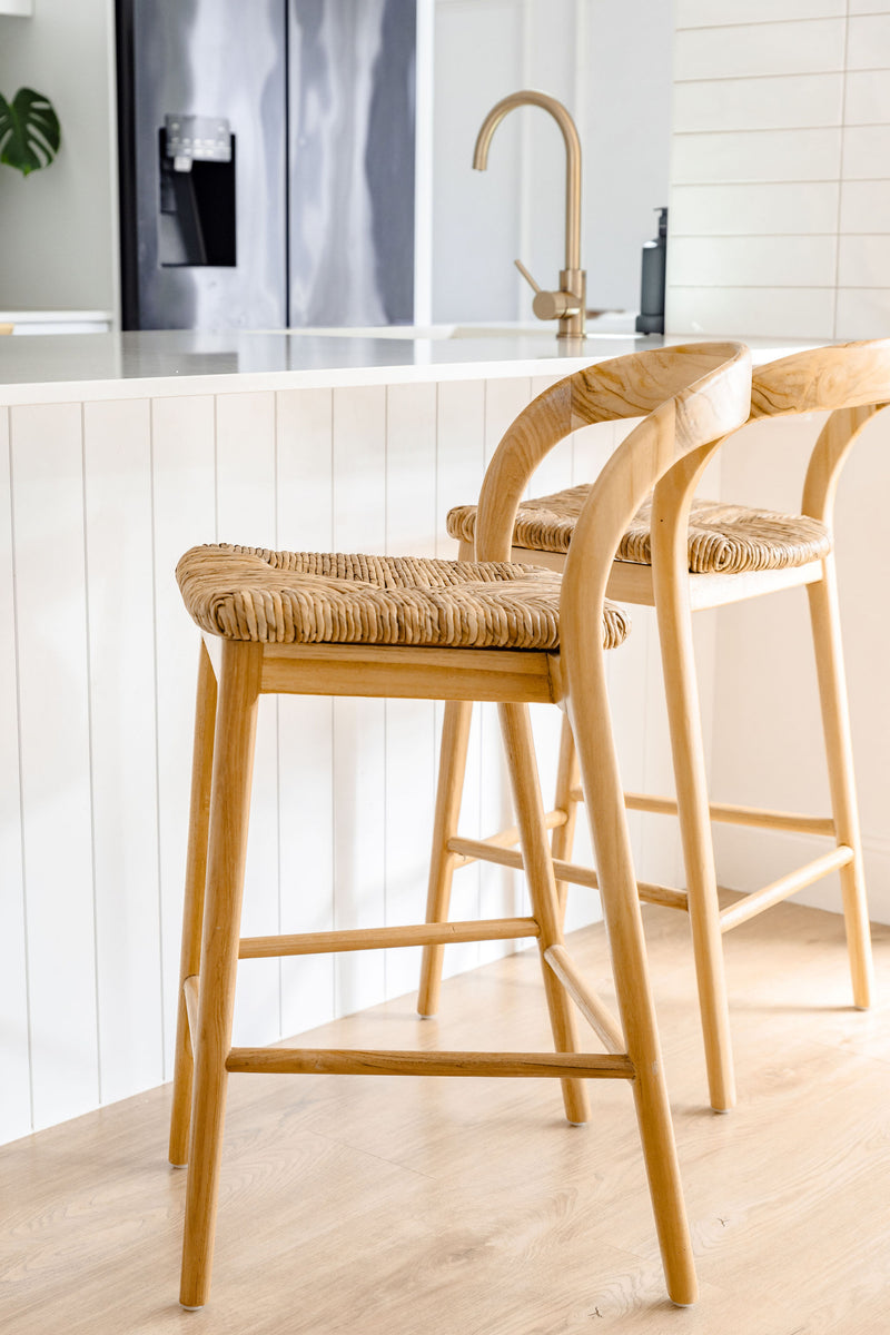 The Bekka counter stool - seagrass - ( pre order 12-14 weeks) – P&R Styling