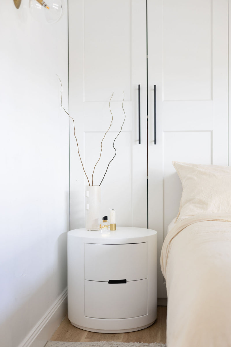 The Nevaeh Concrete Bedside Table – P&R Styling