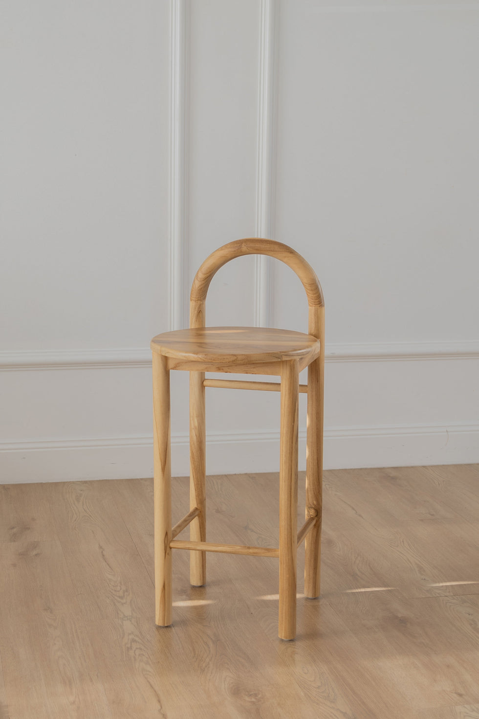 The Archie Counter Stool - Teak Wood – P&R Styling