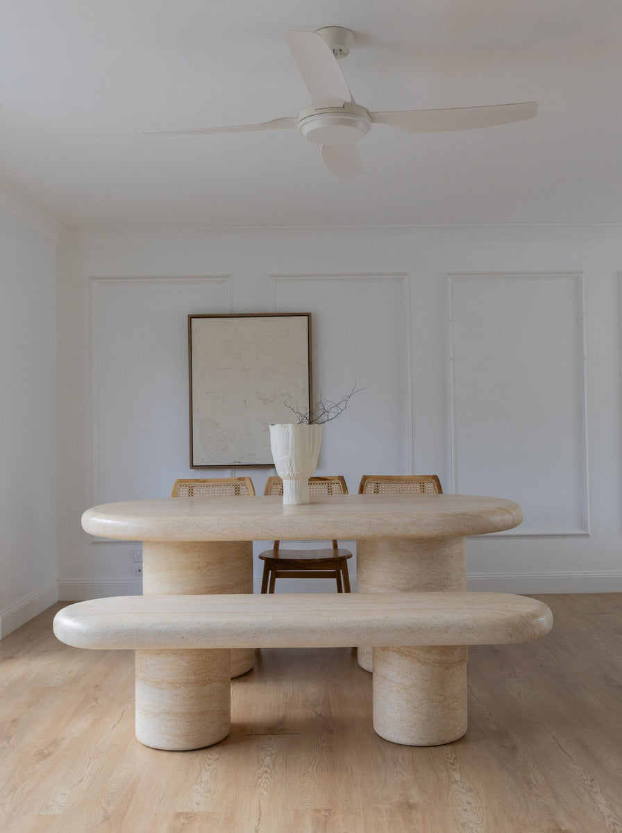 The Travertine Kove Dining Table – P&R Styling