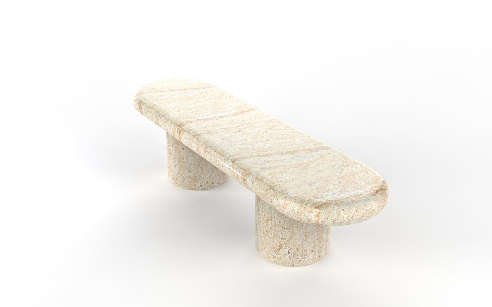 The travertine Kove bench seat – P&R Styling