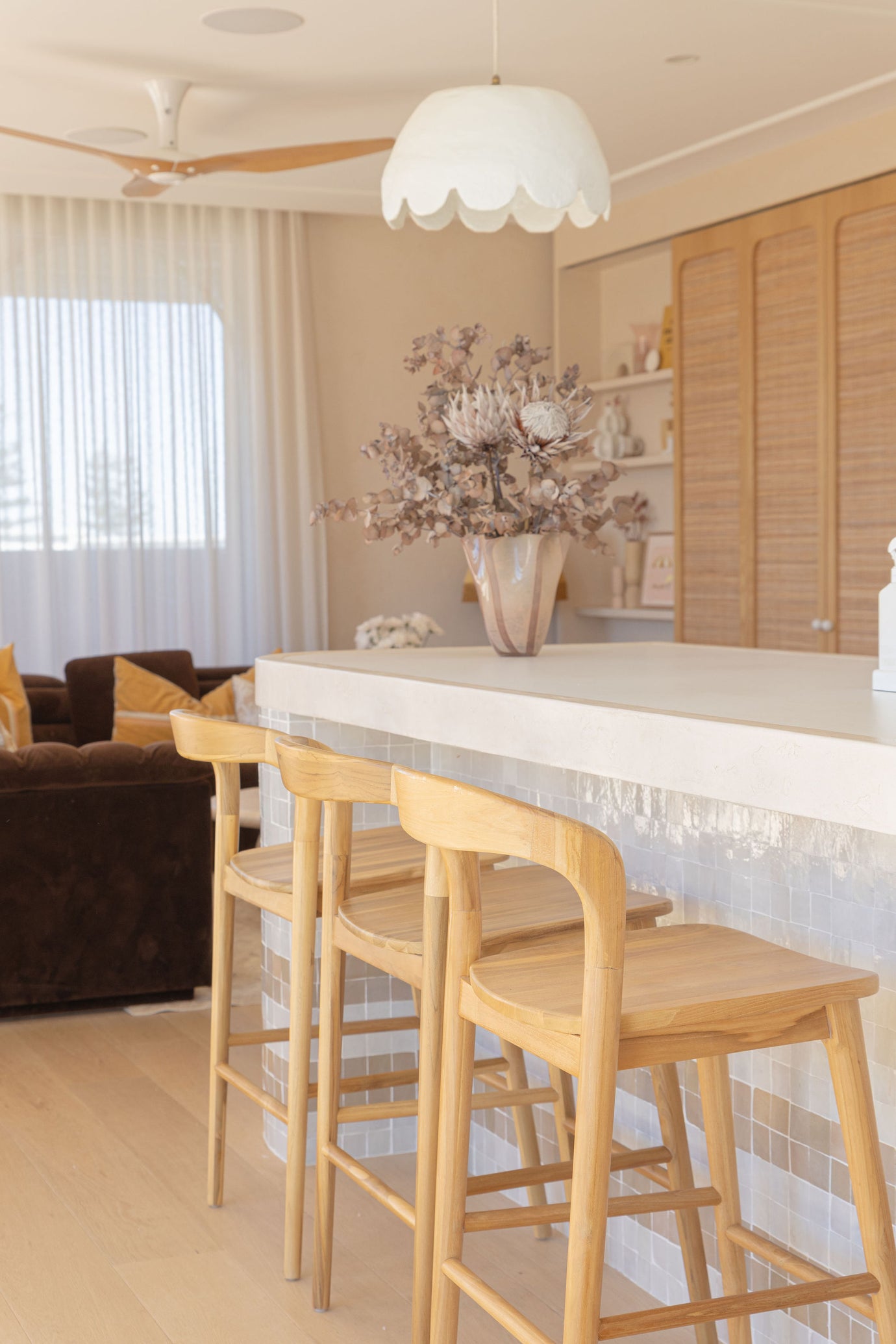 Bekka Counter Stool - Teak Wood - Pre order arriving March – P&R Styling