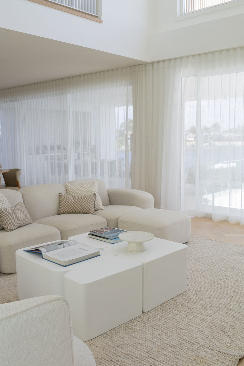 Jigsaw Coffee Table - Pure White Coffee Table – P&R Styling